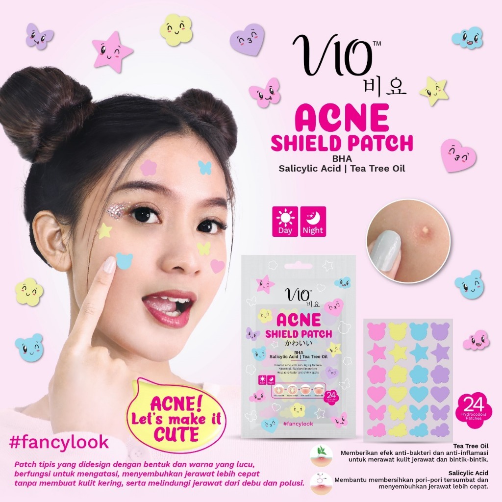 Jual VIO ACNE SHIELDS PATCH CARACTER | Shopee Indonesia