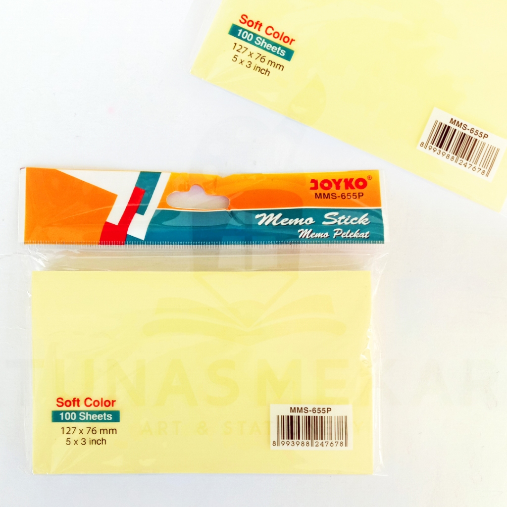 Jual Memo Stick Sticky Note Kertas Memo Memo Tempel Joyko MMS-655P ...