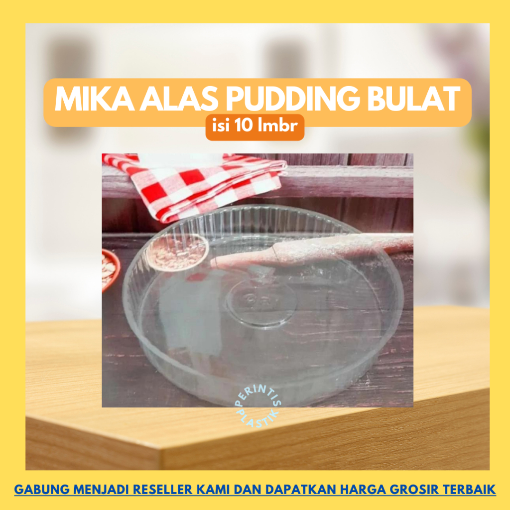 Jual Mika Alas Pudding/Mika Tray/Mika Alas Kue @10PCS | Shopee Indonesia