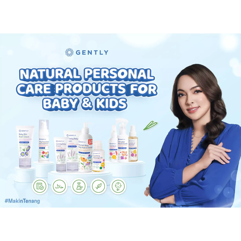Jual Gently Calming Baby Cream / Gently Hair Serum / Gently Baby Face ...