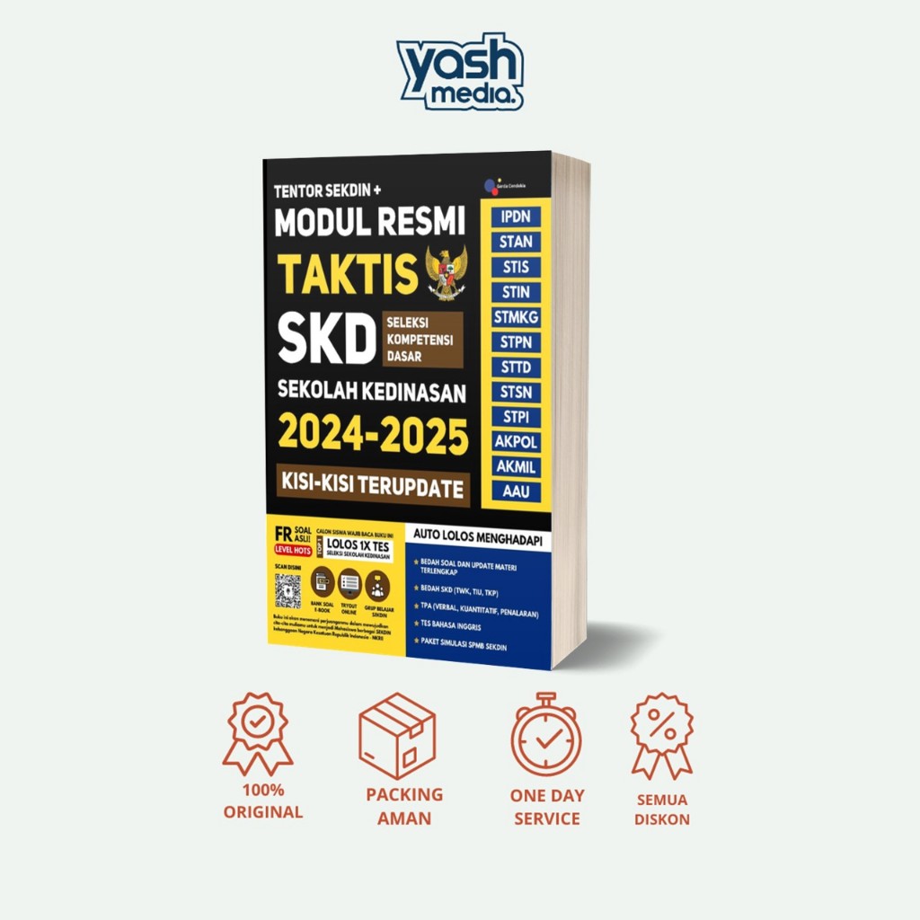 Jual Buku Skd Kedinasan / Modul Resmi Taktis Skd Sekolah Kedinasan 2024 2025 / Garda Cendekia ...