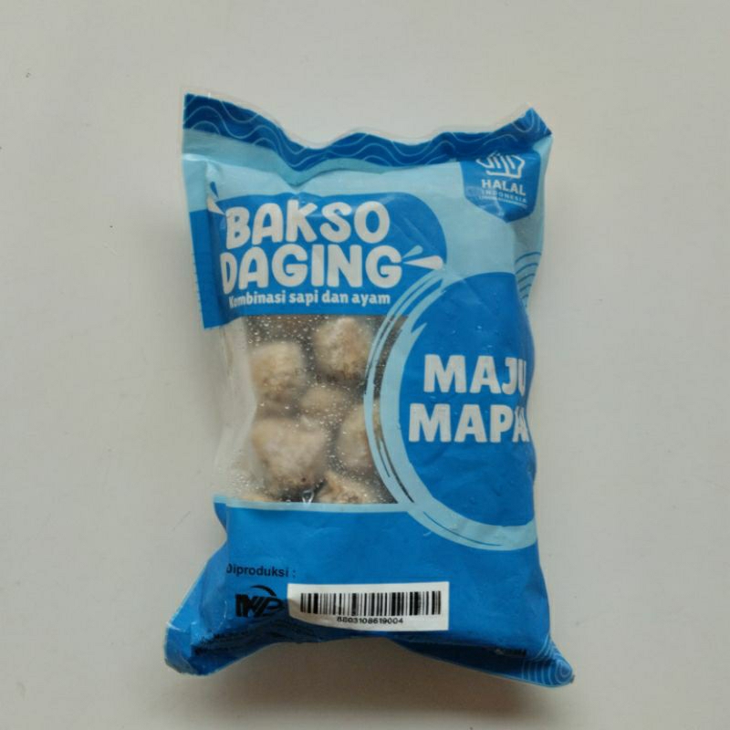 Jual Maju Mapan Biru Bakso Sapi dan Ayam isi 50 biji | Shopee Indonesia