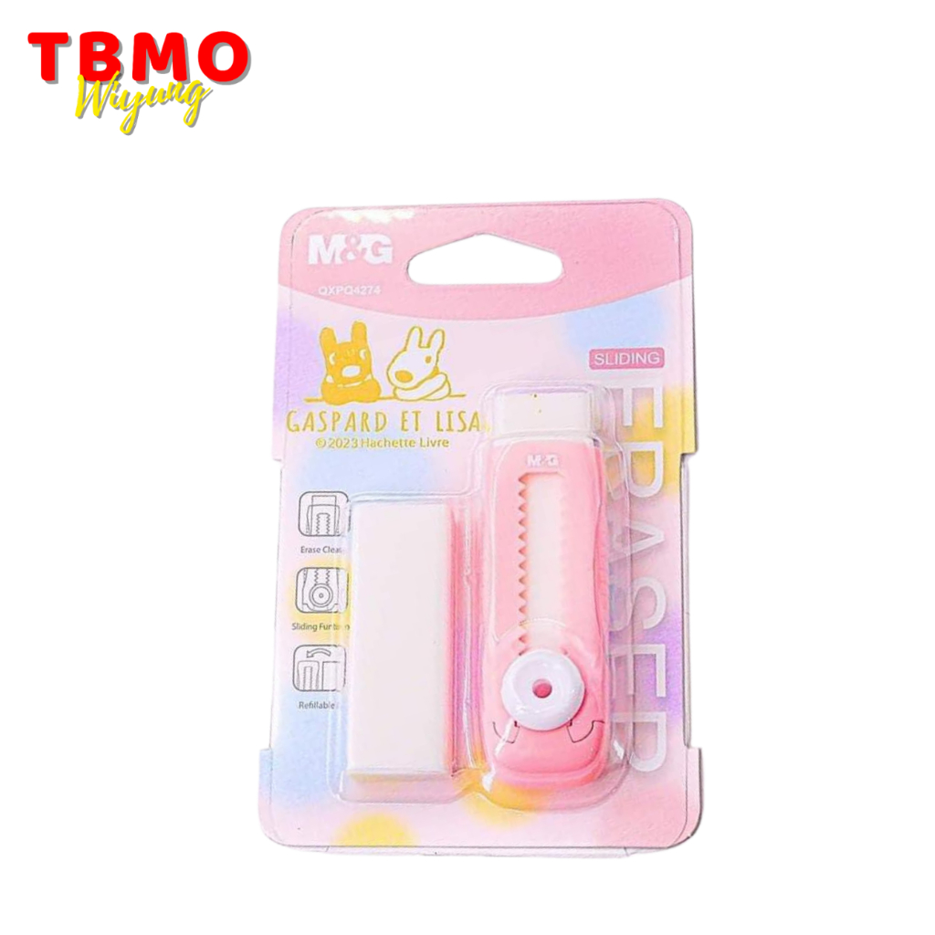 Jual TBMO M&G Slide Eraser + Refill Gaspard Et Lisa 10022303 | Shopee ...