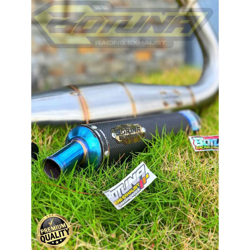Jual KNALPOT NINJA R RR SS ORIGINAL BOTUNA RACING TYPE PRESS CARBON DOF ...