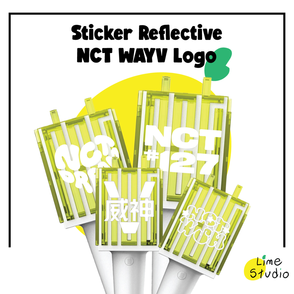 Jual Sticker NCT 127, Dream, Wish, WAYV Logo Dekorasi Reflective ...