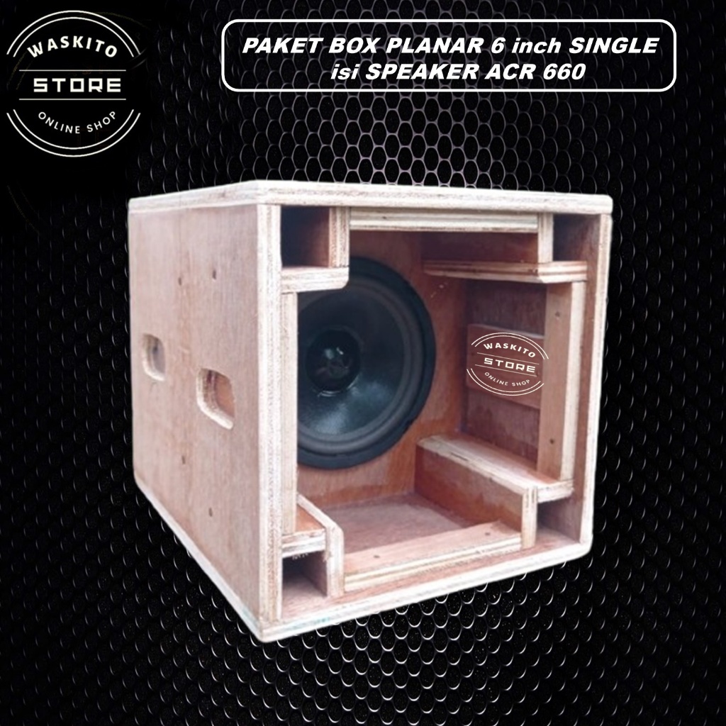 Jual PAKET Box Planar 6 inch Single isi Speaker ACR 660 | Shopee Indonesia