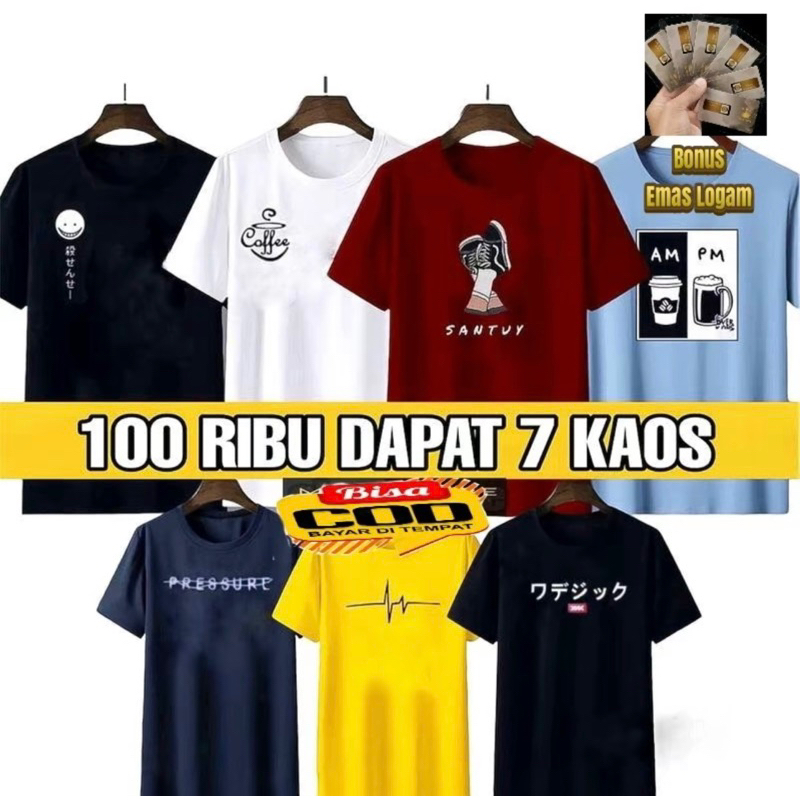 Jual KAOS DISTRO 100 RIBU DAPAT 7 | KAOS DISTRO PRIA WANITA 100RB DAPAT ... Jual KAOS DISTRO 100 RIBU DAPAT 7 | KAOS DISTRO PRIA WANITA 100RB DAPAT ...