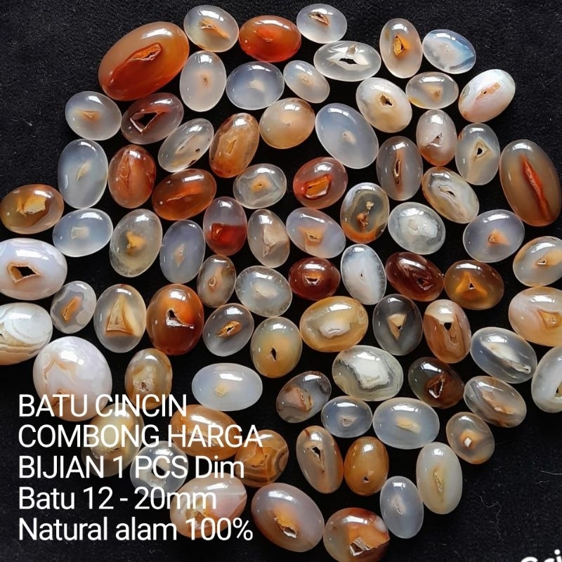 Jual BATU CINCIN AKIK COMBONG BOLONG NATURAL ALAM 100% | Shopee Indonesia