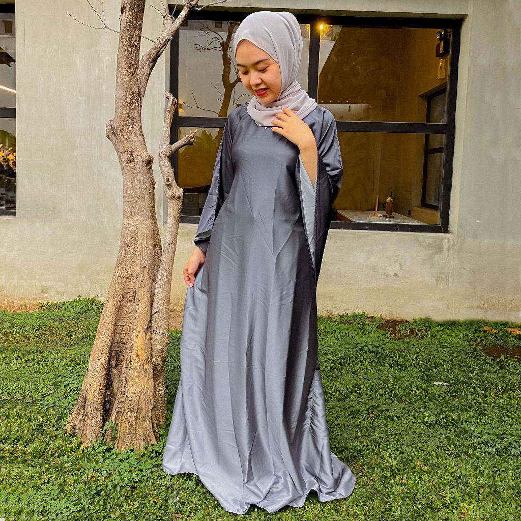 Jual Kaftan Chafia Abaya/Abaya Shimmer/Dres Silk/Chafia Dress | Shopee ...