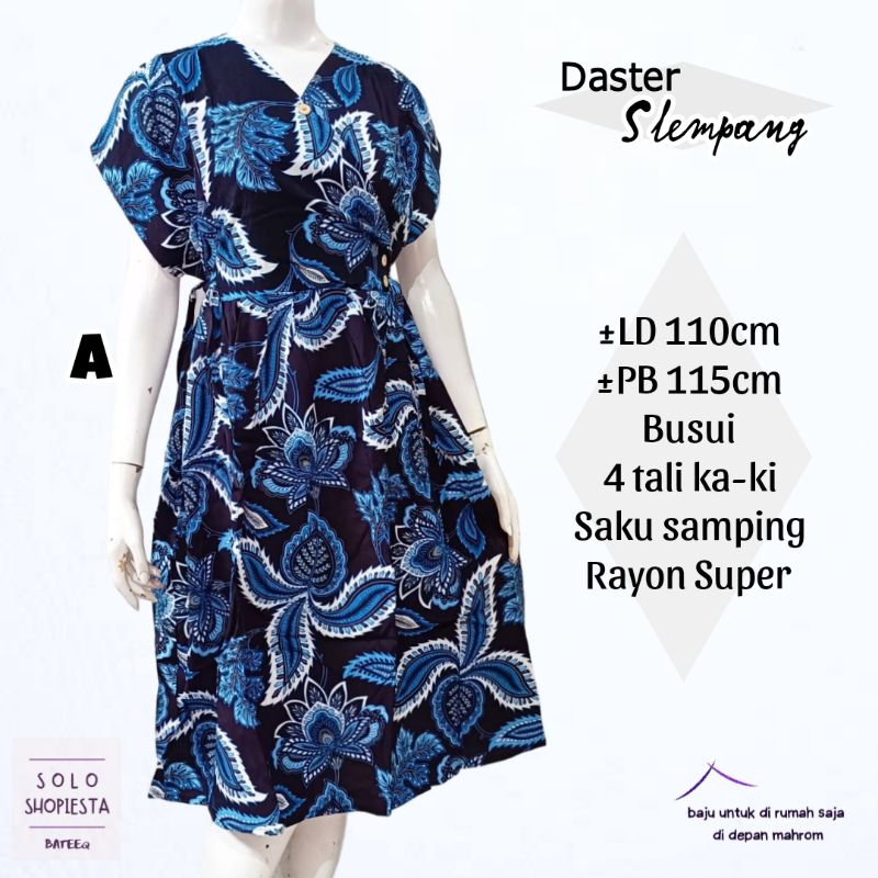 Jual Daster Slempang Kimono LD 110 Kencana Ungu label biru Homedress ...