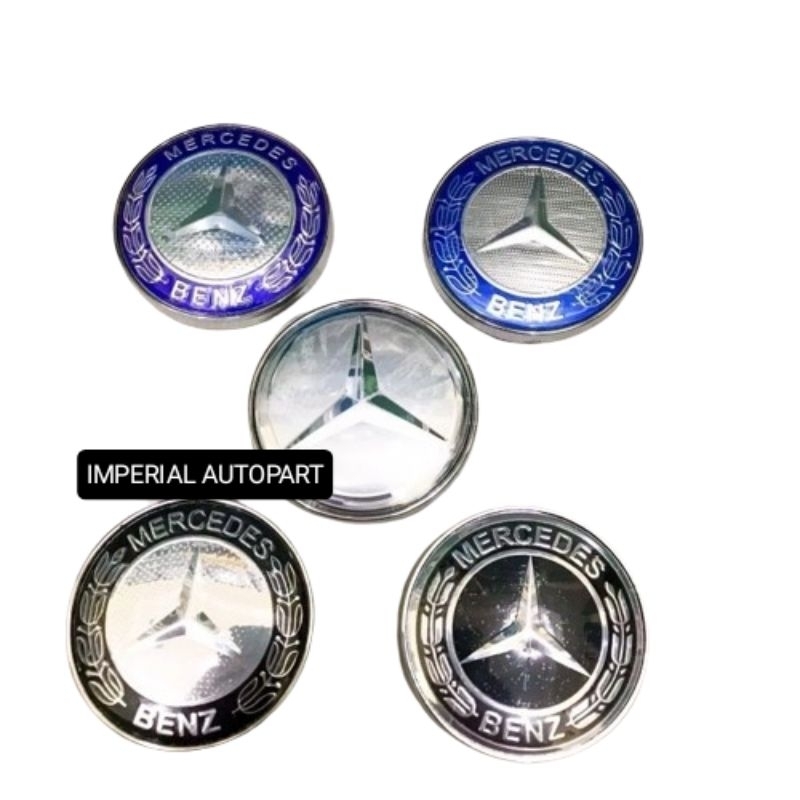 Jual Dop Velg Roda Emblem Mercedes Benz Mercy 60mm 6cm Original ...