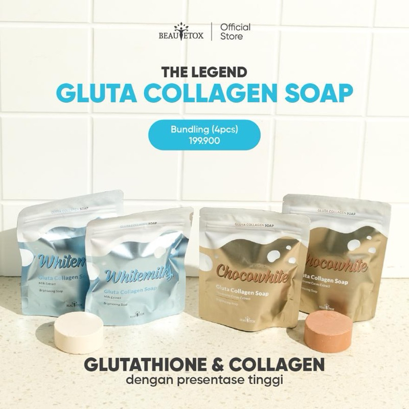 Jual GLUTA COLLAGEN SOAP by BEAUTETOX (CHOCOWHITE, WHITEMILKY) | Shopee ...