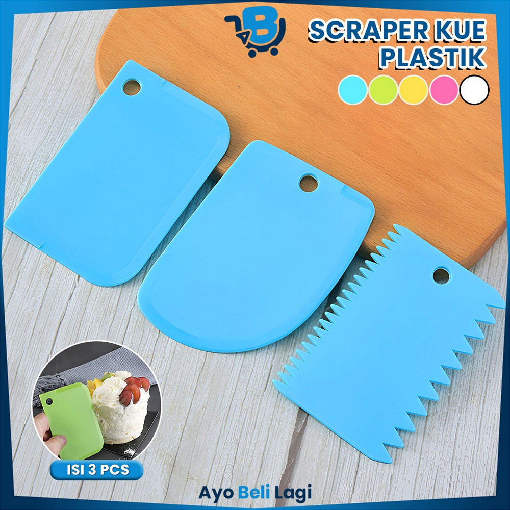 Jual Pemotong Adonan Kue Roti Isi 3PCS Multifungsi / Pisau Potong Roti ...