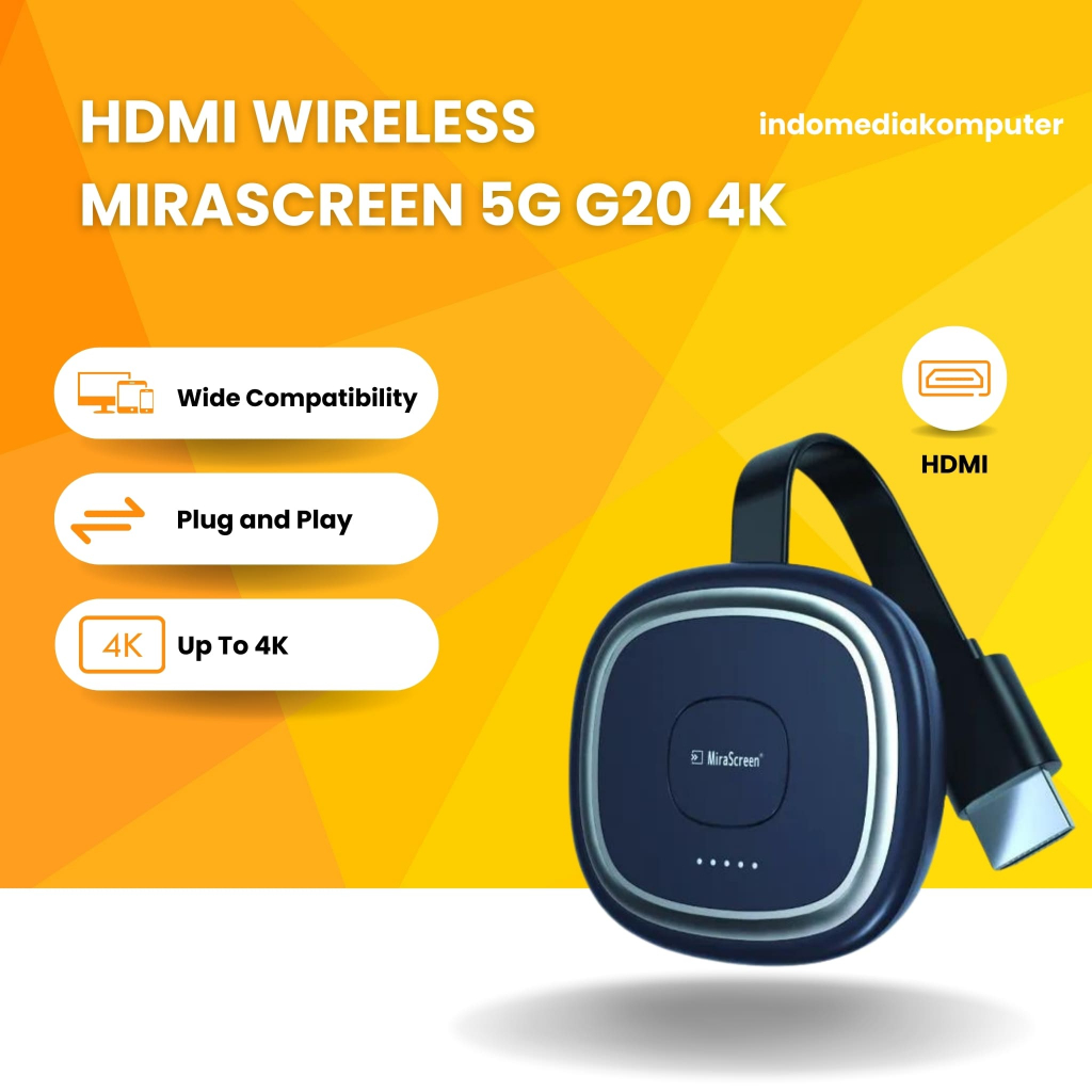 Jual HDMI WIRELESS MIRASCREEN 5G G20 4K | Shopee Indonesia