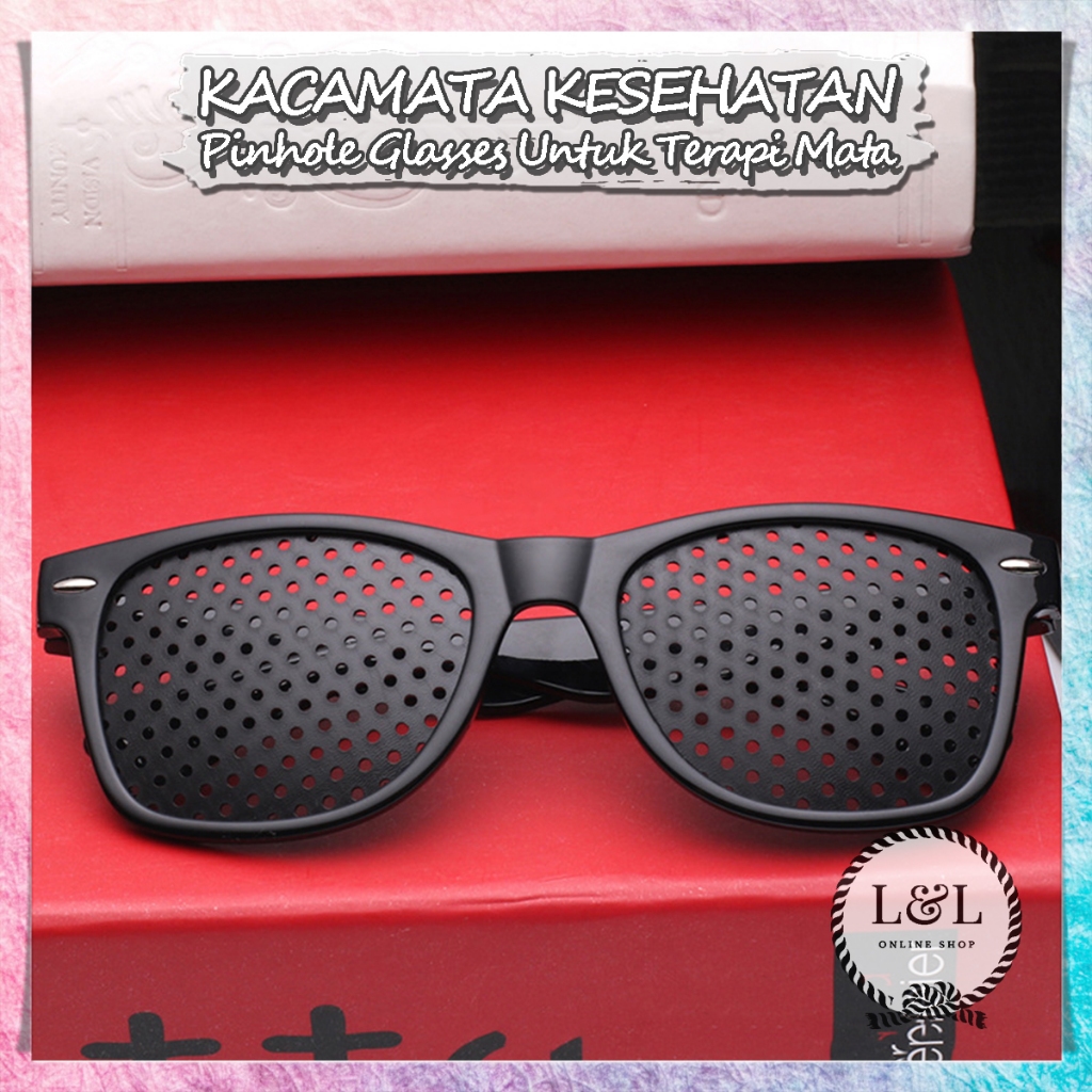 Jual Kacamata Terapi Minus Plus Silinder Pinhole Glasses Kacamata ...