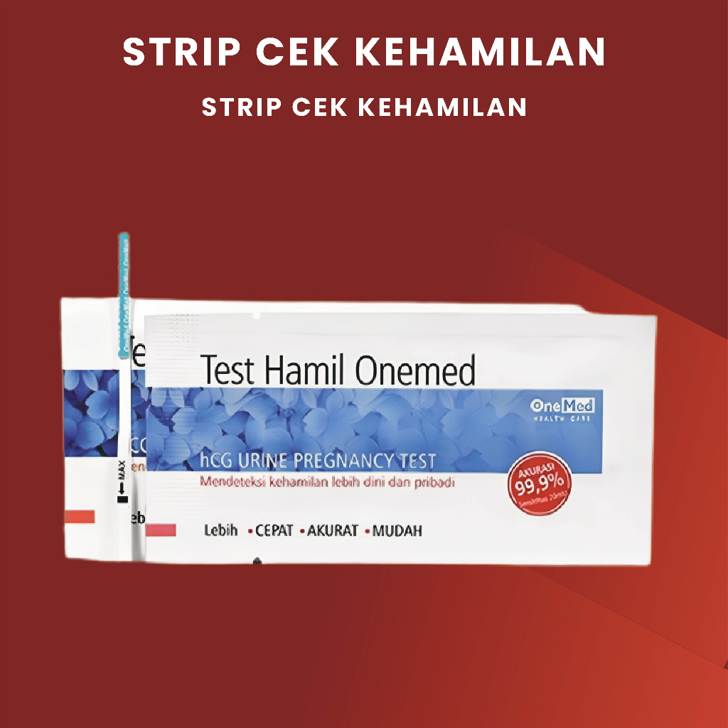 Jual Alat Strip Cek Kehamilan Onemed per pcs | Pregnancy Test Strip ...