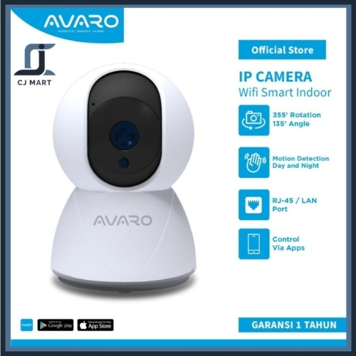 Jual AVARO CT01 Smart IP Camera CCTV WiFi 360 Pan Tilt Indoor Garansi ...
