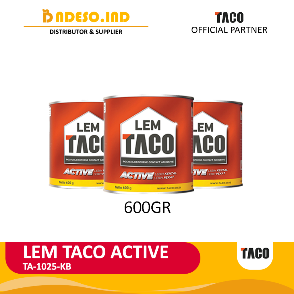 Jual Lem Kuning Taco Active - 600Gr | Shopee Indonesia