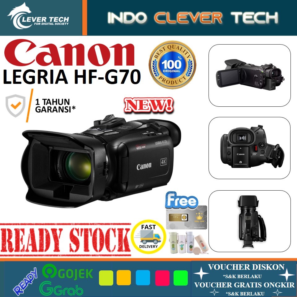 Jual Canon Legria HF G70 UHD 4K Camcorder Canon HFG70 HFG 70 Canon G 70 Garansi Resmi | Shopee ...