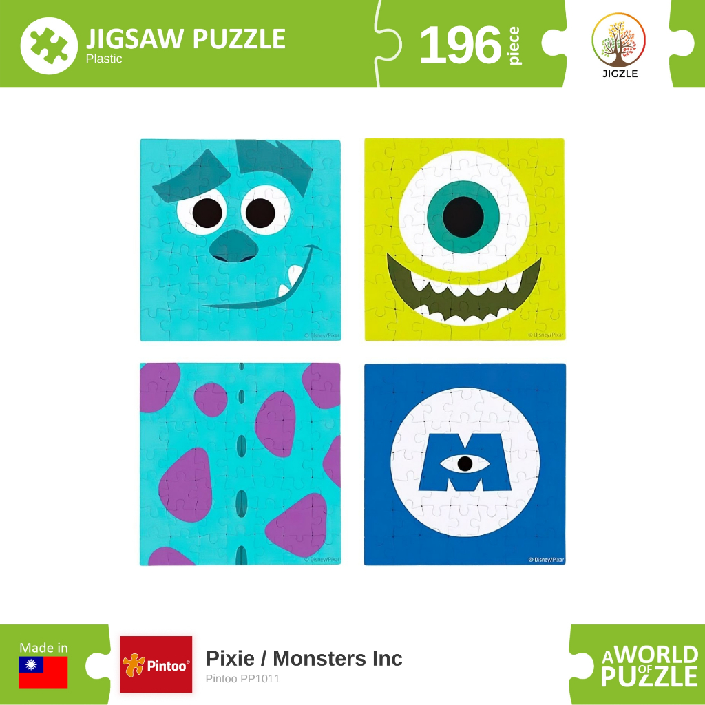 Jual PINTOO PP1011 Monsters Inc. • Pixie / Monsters Inc 196 MP Plastic ...