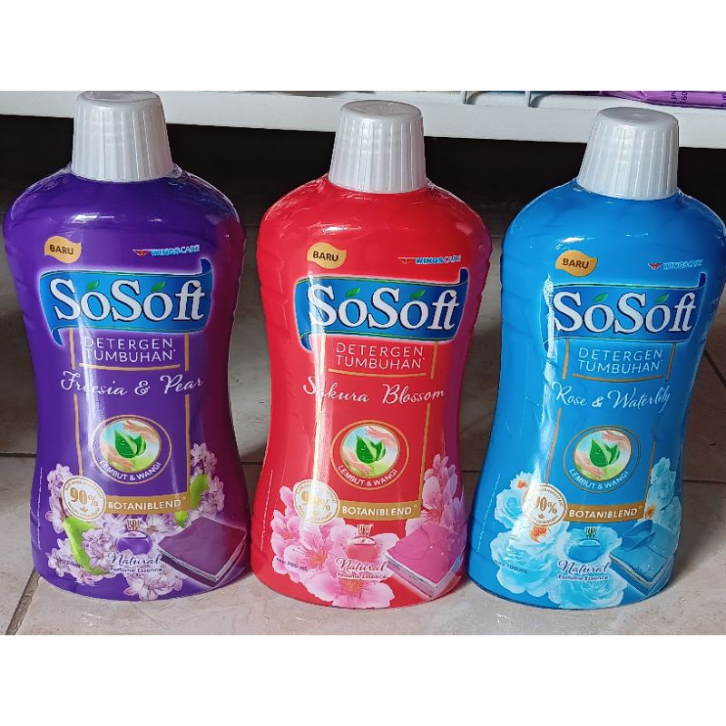 Jual So Soft Deterjen Cair Konsentrat 700ml | Shopee Indonesia