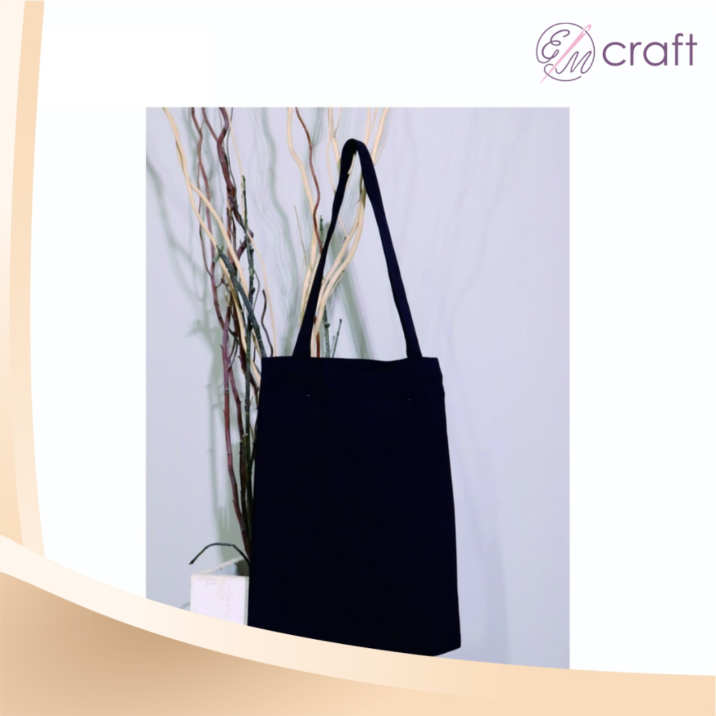 Jual Tote Bag Kanvas Polos / Kanvas Ukuran 30 X 40 cm/ Tote Bag Kuliah/ Tote Bag Hangout ...