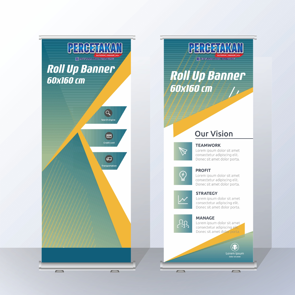 Jual Roll Up Banner 60 x 160 Flexy 280gr / Cetak Roll Up Banner (proses 1 hari jadi) | Shopee ...