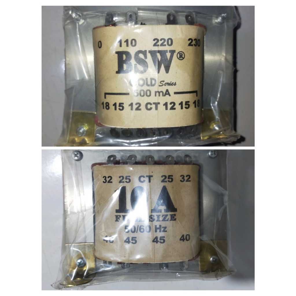 Jual BSW Trafo 10A 45V CT FULL SIZE / Trafo BSW 10A/45V Murni CT ...