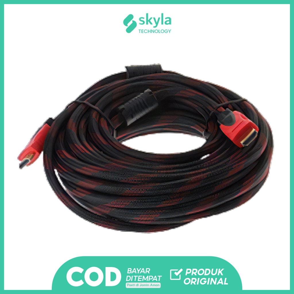 Jual KABEL HDMI 20M JARING Supports high resolution up to 4K | Shopee ...