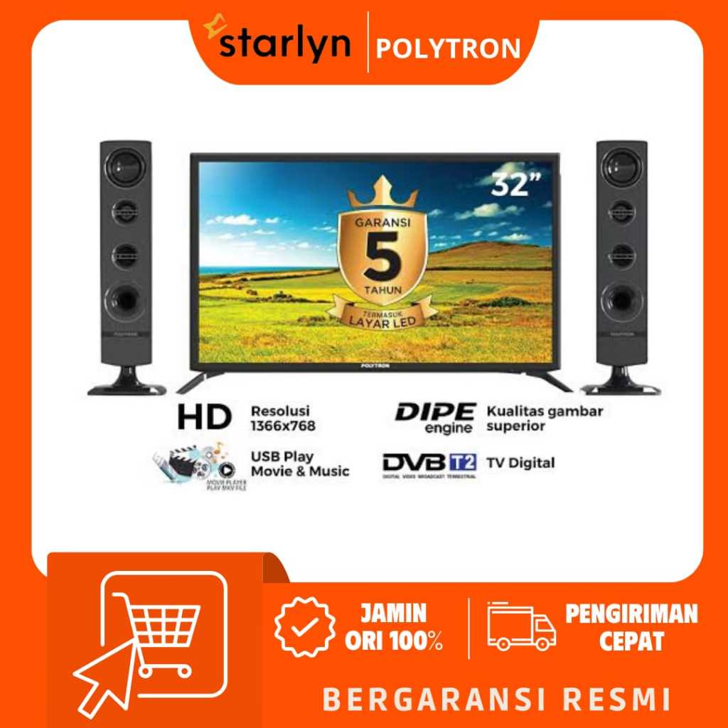 Jual POLYTRON PLD 24TV1855 plus Speaker LED TV CinemaX 24 Inch | Shopee ...