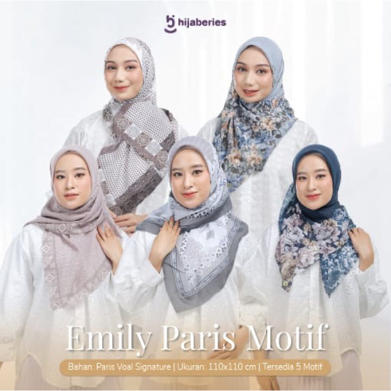Jual SEGIEMPAT EMILY PARIS MOTIF LC HIJABERIES POUCH LOGO 110x110 ...