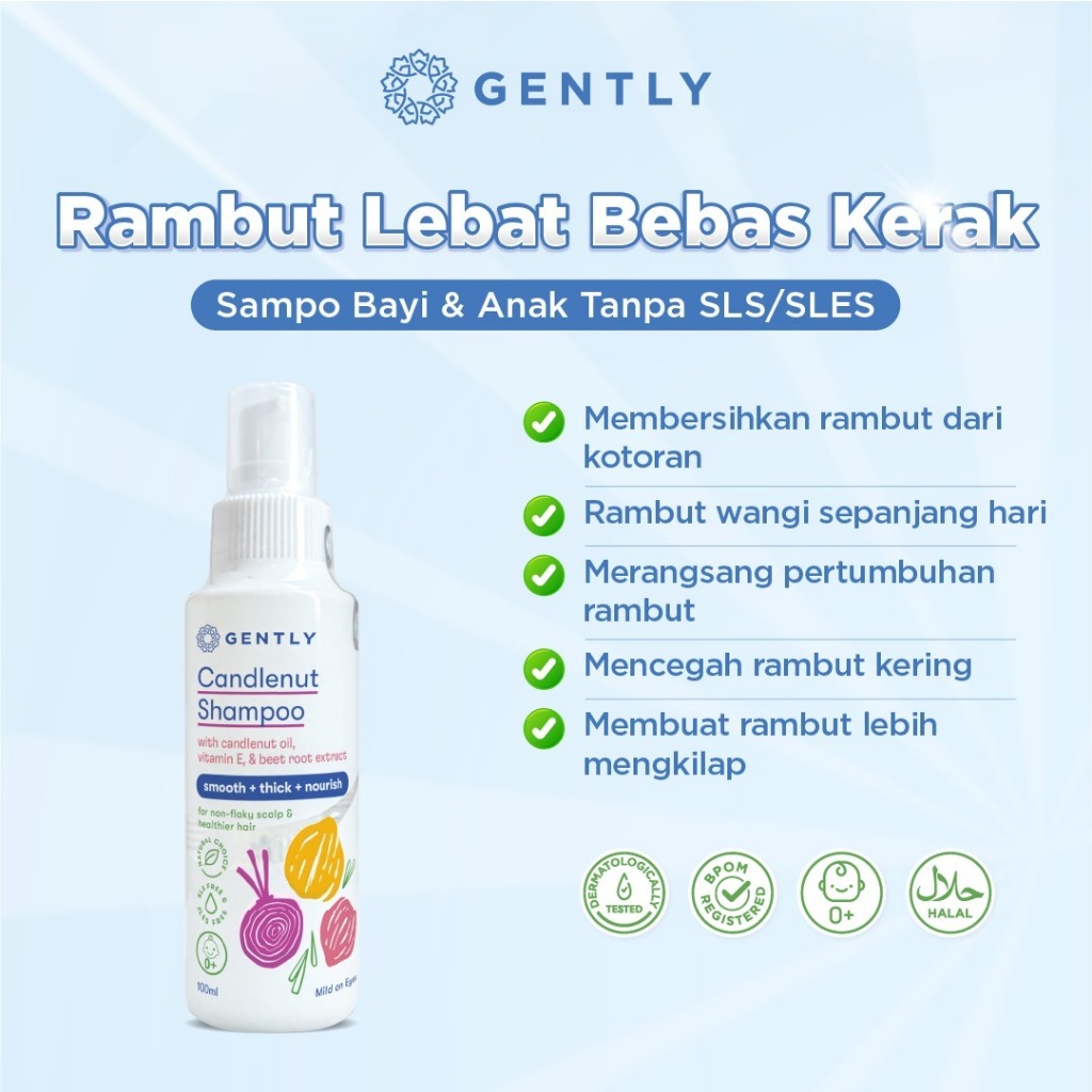 Jual Gently Calming Baby Cream / Shampoo / Hair Lotion Serum / Hair and Body Wash / Facial Cream ...