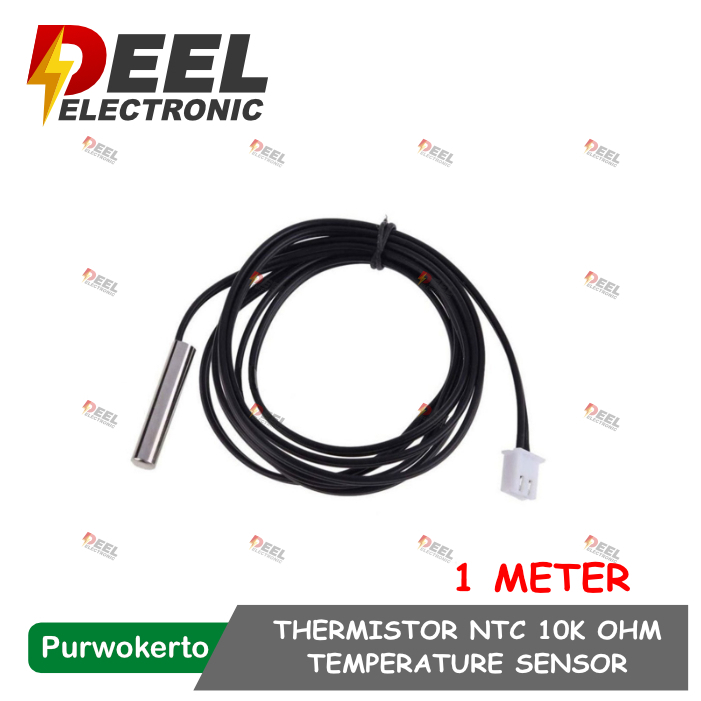 Jual THERMISTOR NTC 3950 10K TEMPERATURE SENSOR SUHU PROBE NTC 10K 1 METER | Shopee Indonesia