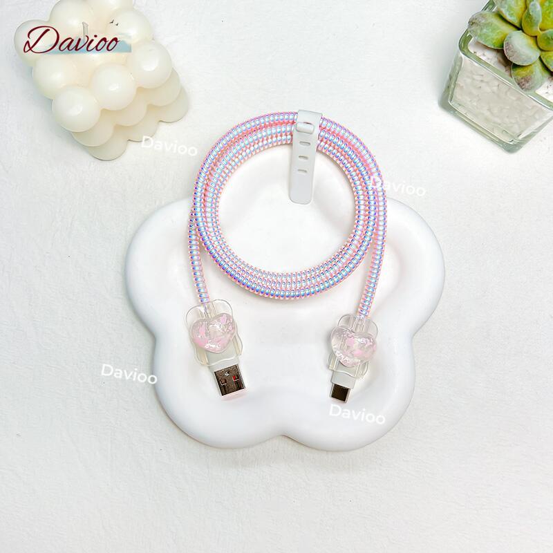 Jual 1 Set 4 item Pelindung Kabel Charger Micro USB+Type-C dan Type-C ...