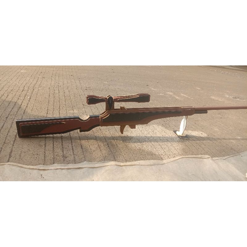 Jual sniper AWM tembakan kayu peluru karet gelang | Shopee Indonesia