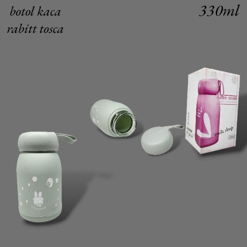 Jual BOTOL KACA RABBIT 330Ml + FREE DOUBLE PACKING BOX | Shopee Indonesia