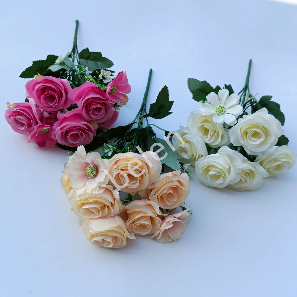 Jual Bunga Mawar Rose Cabang 6 kepala F65 | Shopee Indonesia