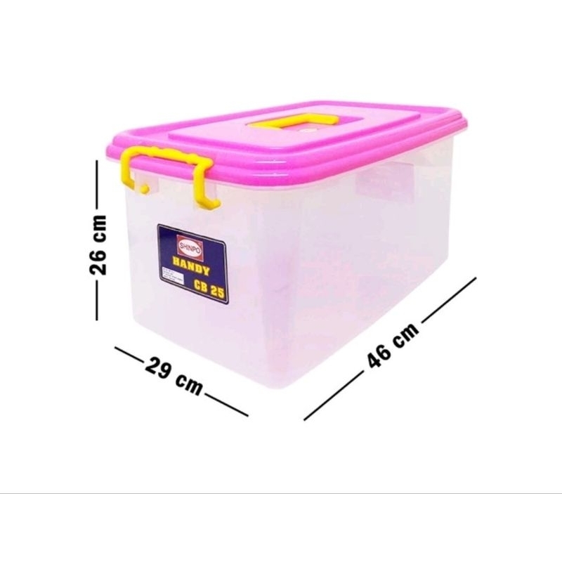 Jual Shinpo Sip 133-3 Container Box Cb 25 liter Handy Kotak. Container ...