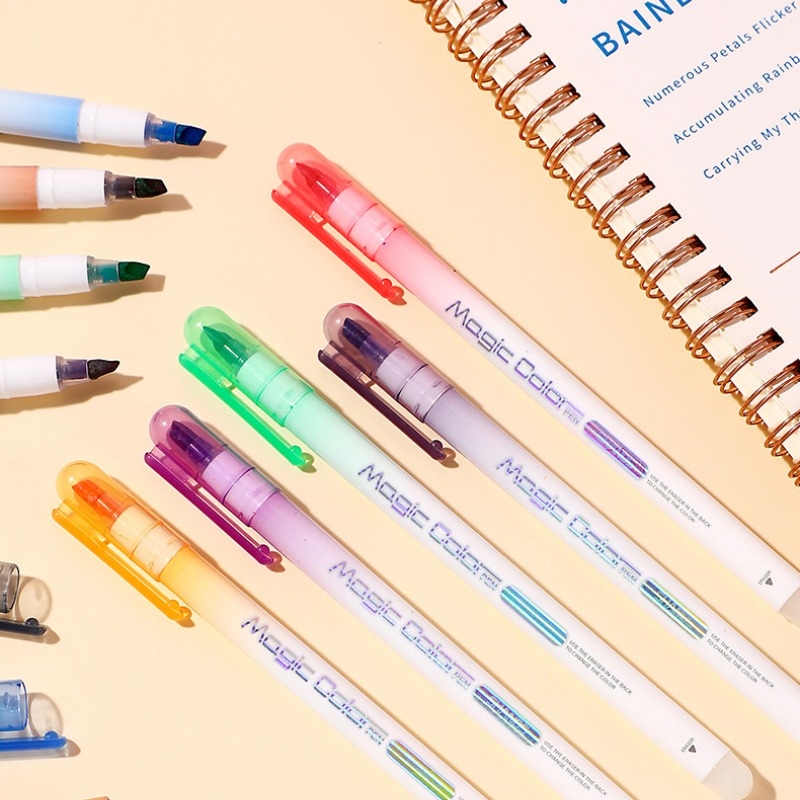 Jual PINKABULOUS Magic Frixion Color Changing Marker Pen Set 12pcs ...