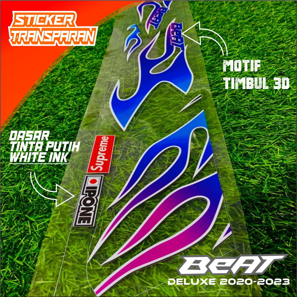 Jual List Sticker Striping Motor Matik Honda Beat New Deluxe Transparan ...