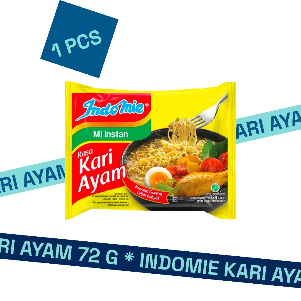 Jual Indomie Kari Ayam 72 g 1 Pcs | Shopee Indonesia