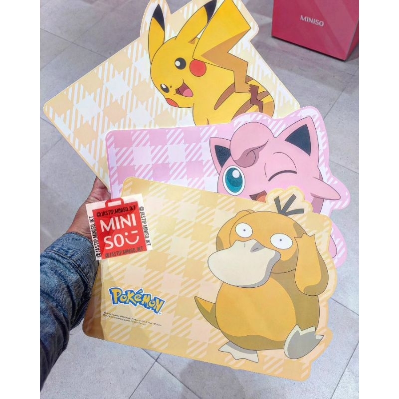 Jual MINISO x POKEMON 🆕 Placemat / Tatakan PIKACHU, PSYDUCK, JIGGLYPUFF ...