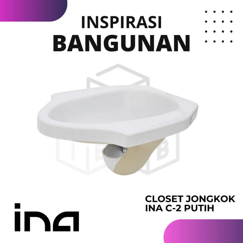 Jual Closet ina C2 / kloset jongkok ina putih / kloset jongkok putih ...