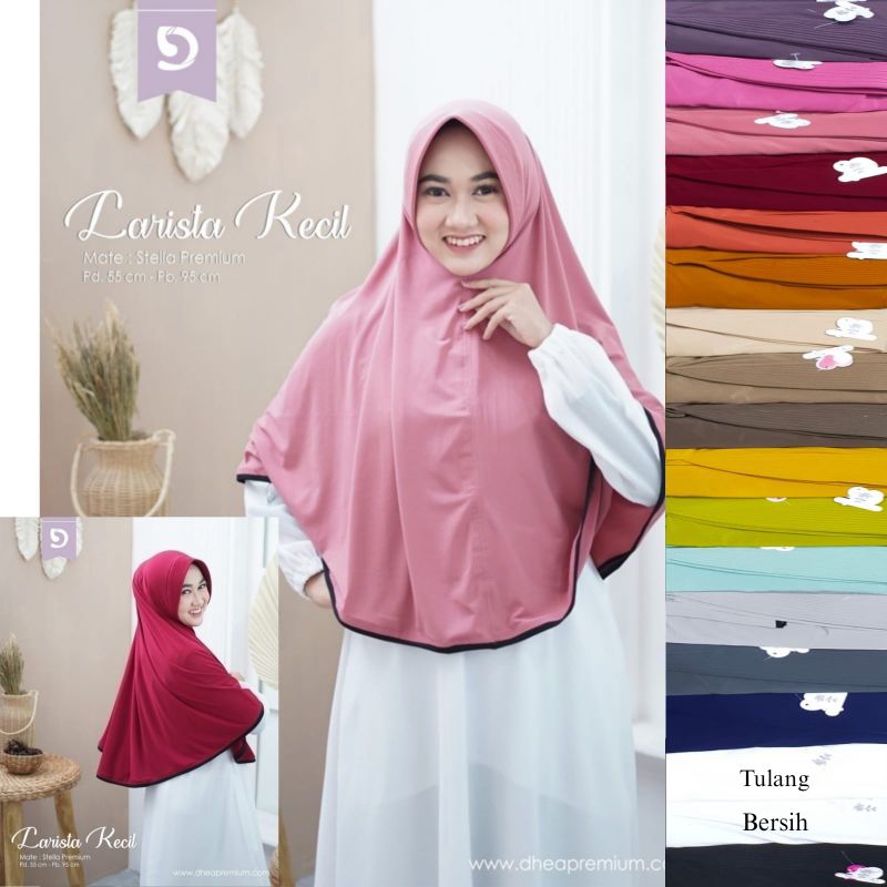 Jual Hijab Larista Kecil - Dhea Hijab (Stella Premium) | Shopee Indonesia
