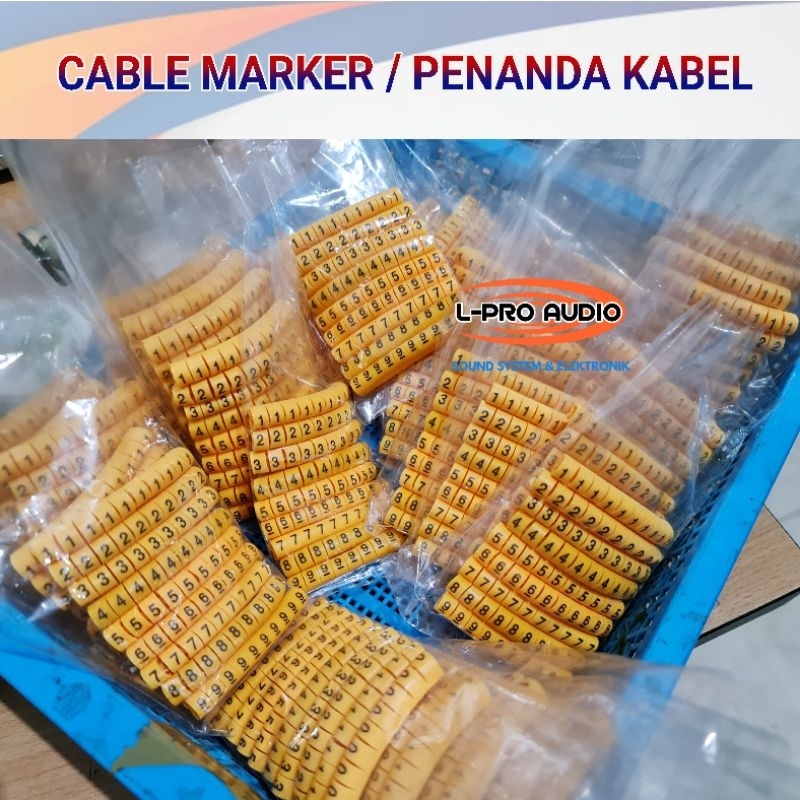Jual Cable marker penanda kabel Mic dan kabel Snake kabel marker ...