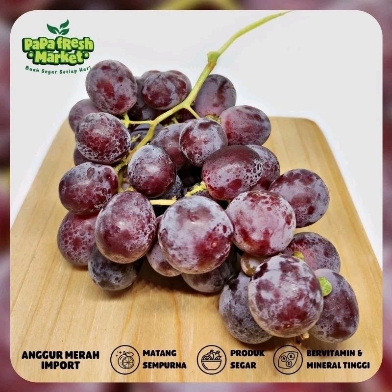 Jual ANGGUR MERAH PERU MANIS PREMIUM ( 300 GR ) | Shopee Indonesia