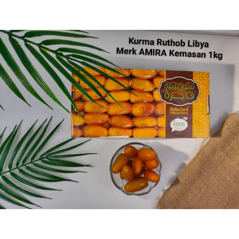 Jual KURMA MUDA RUTHOB LIBYA KURMA BASAH KEMASAN 1 KG | Shopee Indonesia