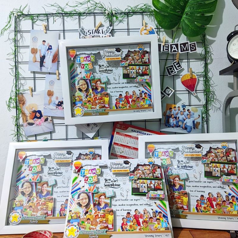 Jual [Custom] Hadiah Farewell Kantor size 25x30 cm pop up foto 3D (Foto ...