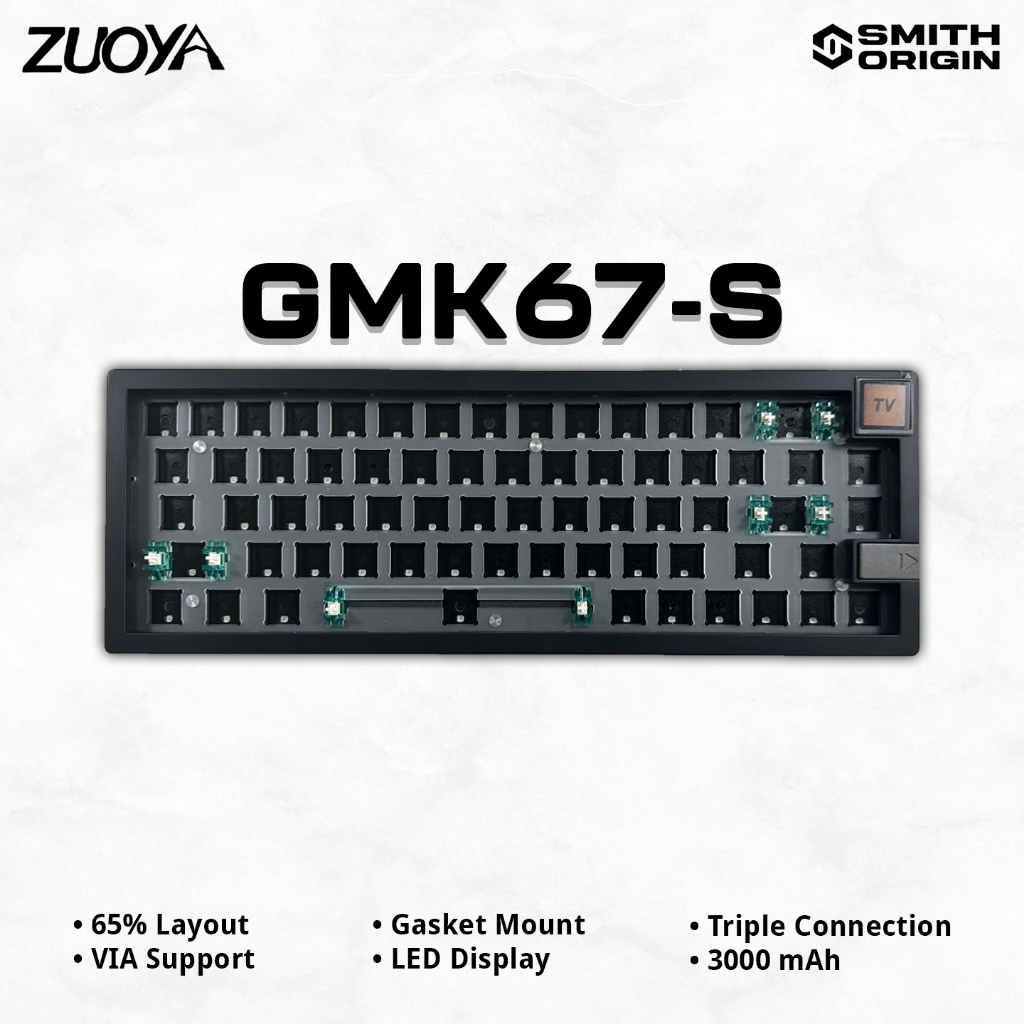 Jual GMK67-S 65% Wireless Gasket Mechanical Keyboard with LED Screen ...
