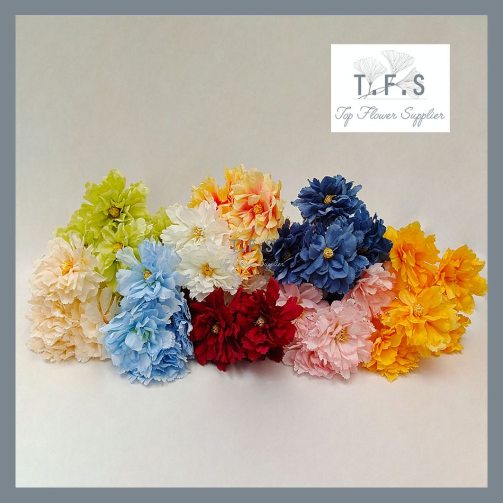 Jual Jumbo Carnation Bunga Dianthus Premium Artificial Flower Palsu ...